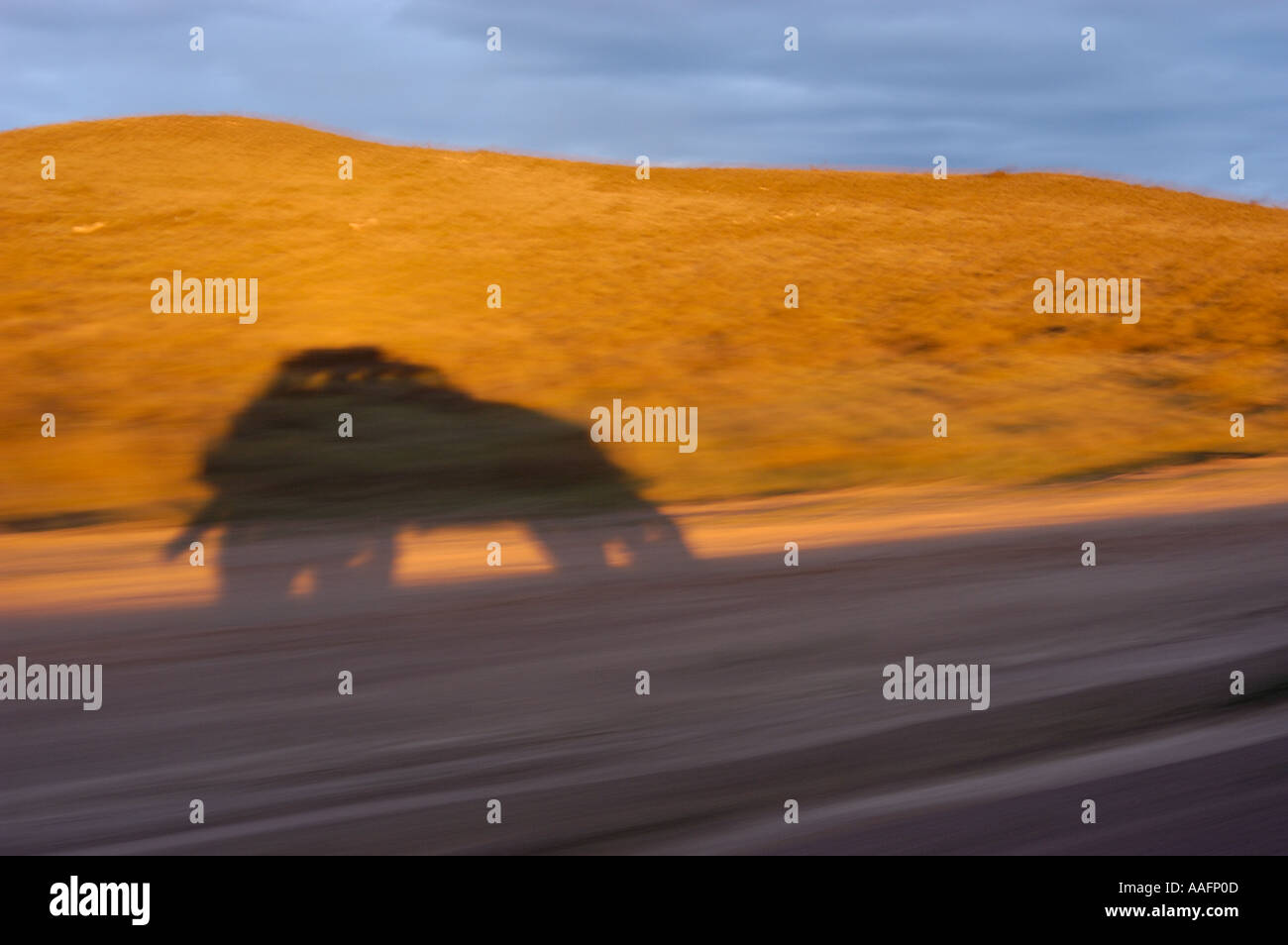 4x4 shadow on road hi-res stock photography and images - Alamy