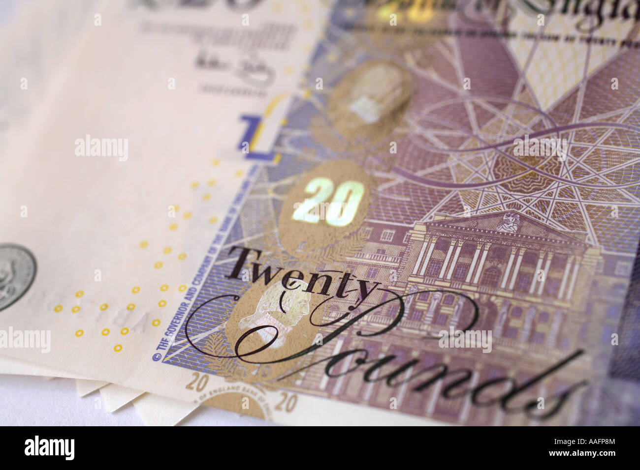 Bundle of the new Twenty pound note, 2007 Stock Photo - Alamy