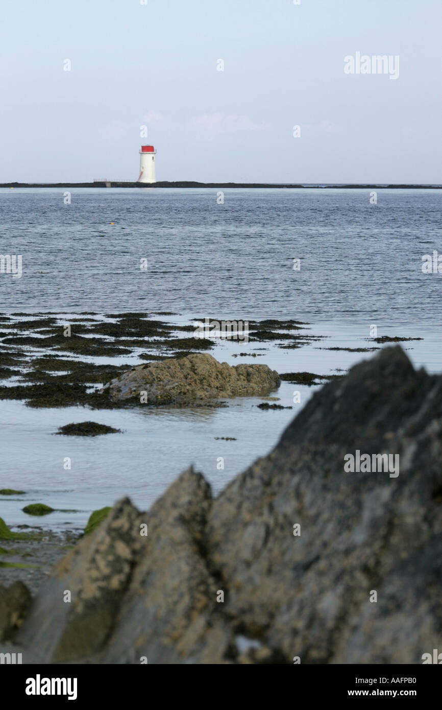Solar powered lighthouse angus rock hi-res stock photography and images ...