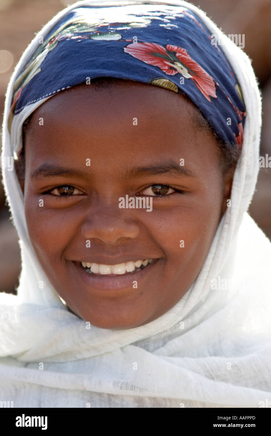 Peaceful smiling muslim girl hi-res stock photography and images - Alamy