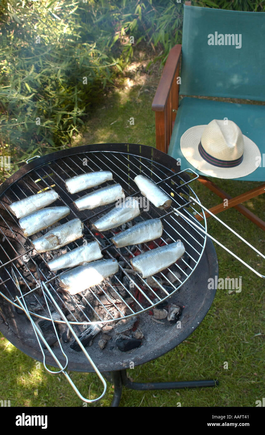 Al fresco eating barbecue BBQ food Stock Photo - Alamy
