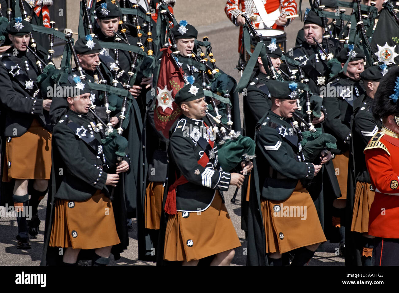 Irish Guards marching on at Her Majesty The Queen s Birthday Parade ...