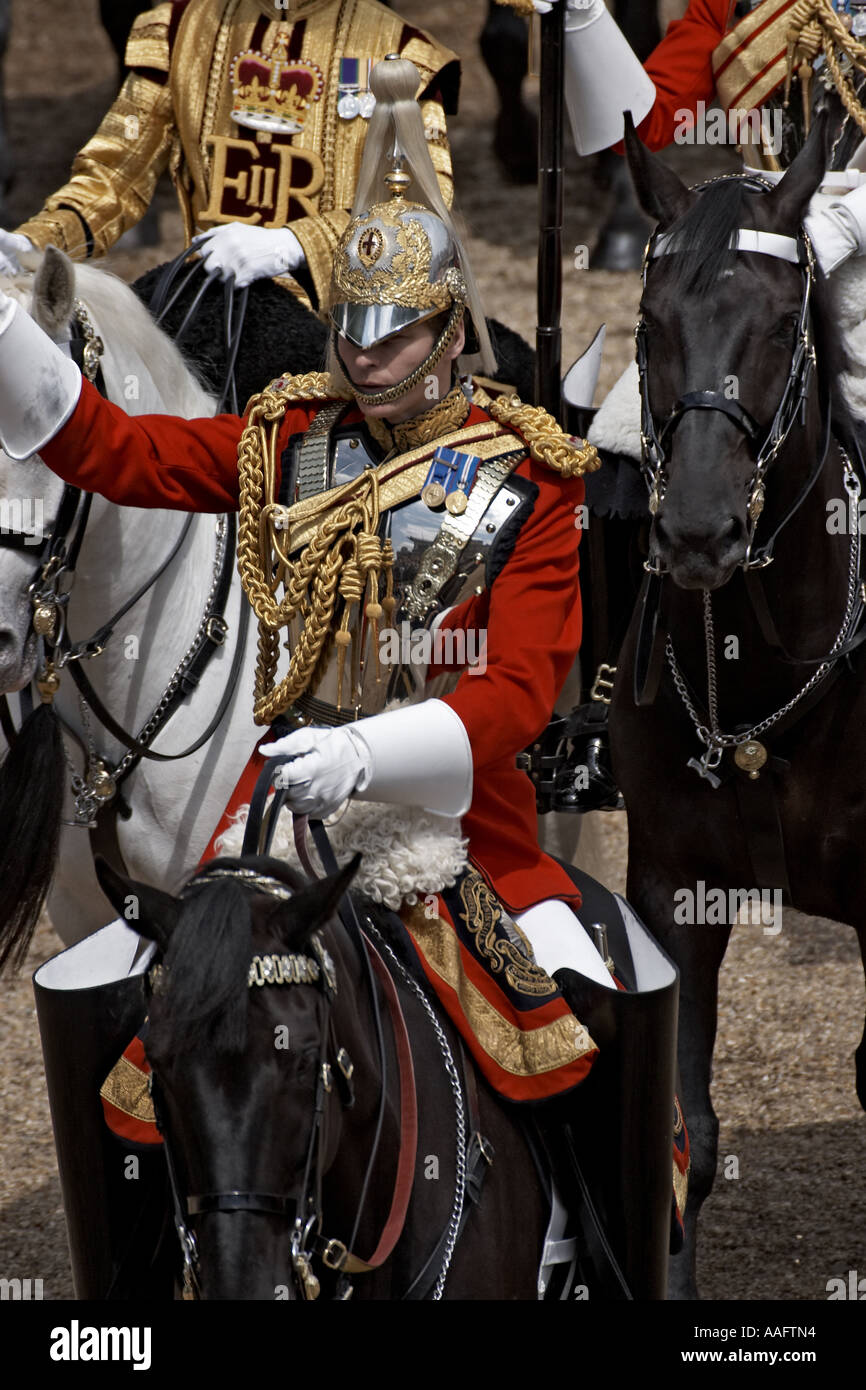 Life Guards Household Cavalry Officer riding on horseback at Her ...