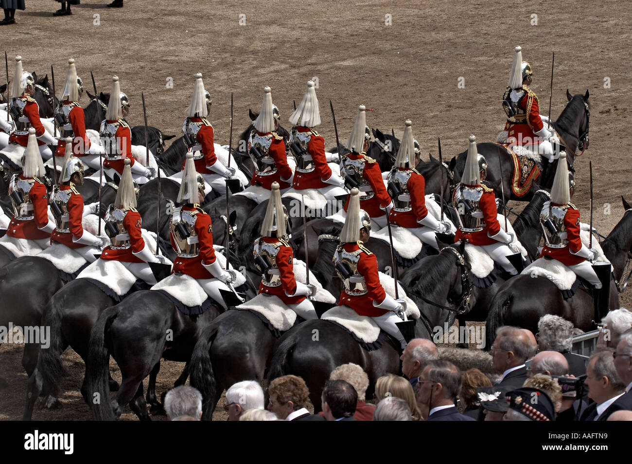 Life Guards Household Cavalry Mounted Regiment riding on horseback ...