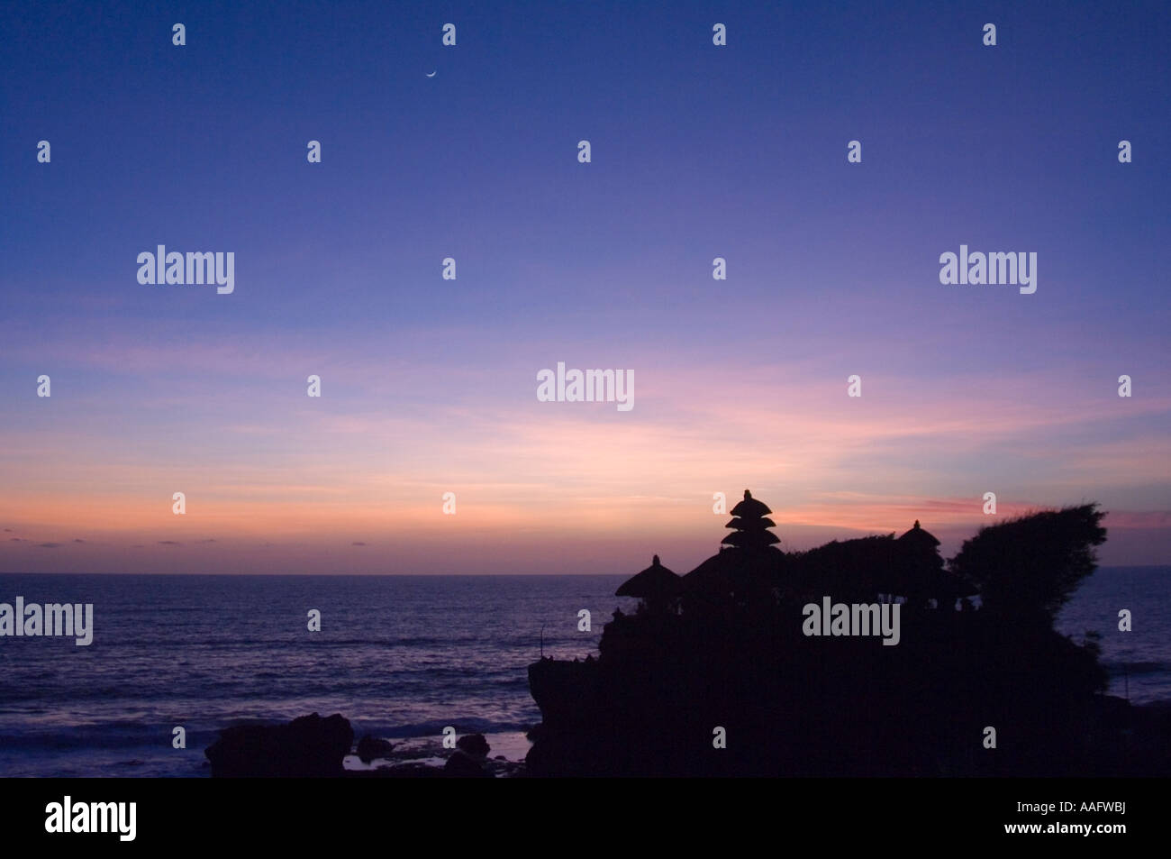Sunset at Tanah Lot Temple in Bali, Indonesia Stock Photo - Alamy