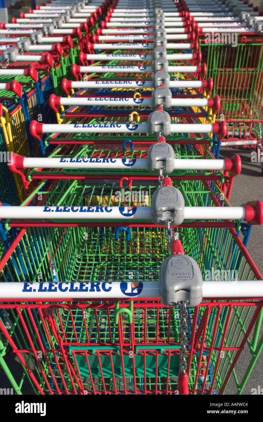 original colored Caddies lines in france Stock Photo - Alamy