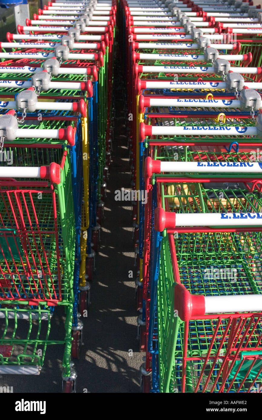 original colored Caddies lines in france Stock Photo - Alamy