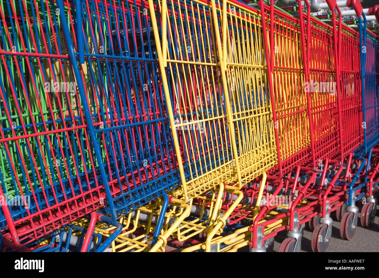 original colored Caddies lines in france Stock Photo - Alamy