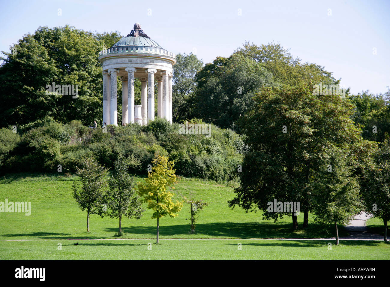 Monopteros in English Garden, Munich, Bavaria, Germany Stock Photo - Alamy