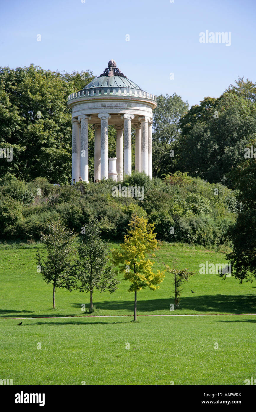 Monopteros in English Garden, Munich, Bavaria, Germany Stock Photo - Alamy