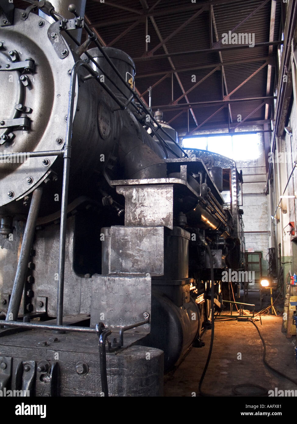 Old historic steam engine being restored in Ely Nevada Stock Photo - Alamy