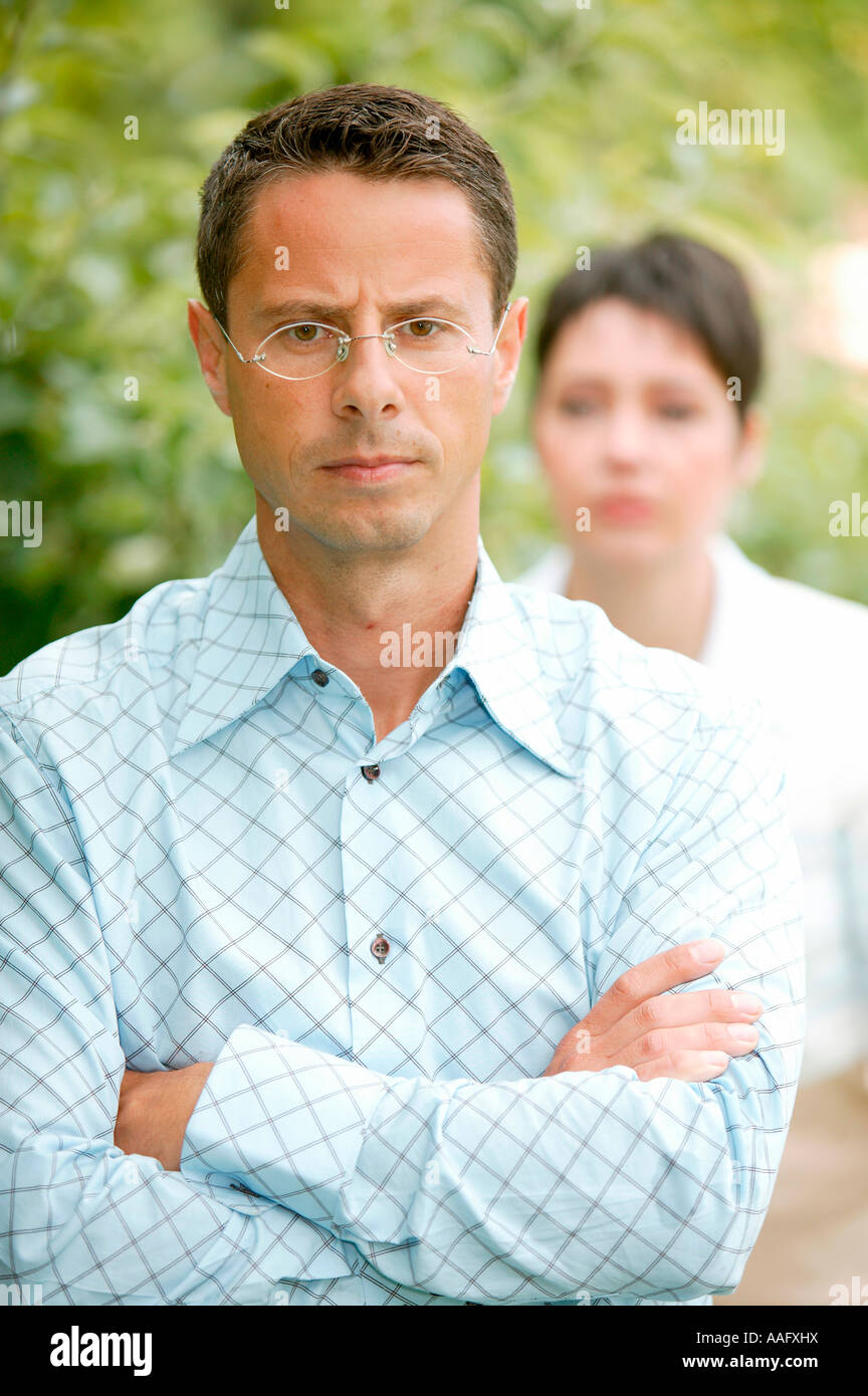 couple has conflicting Stock Photo - Alamy