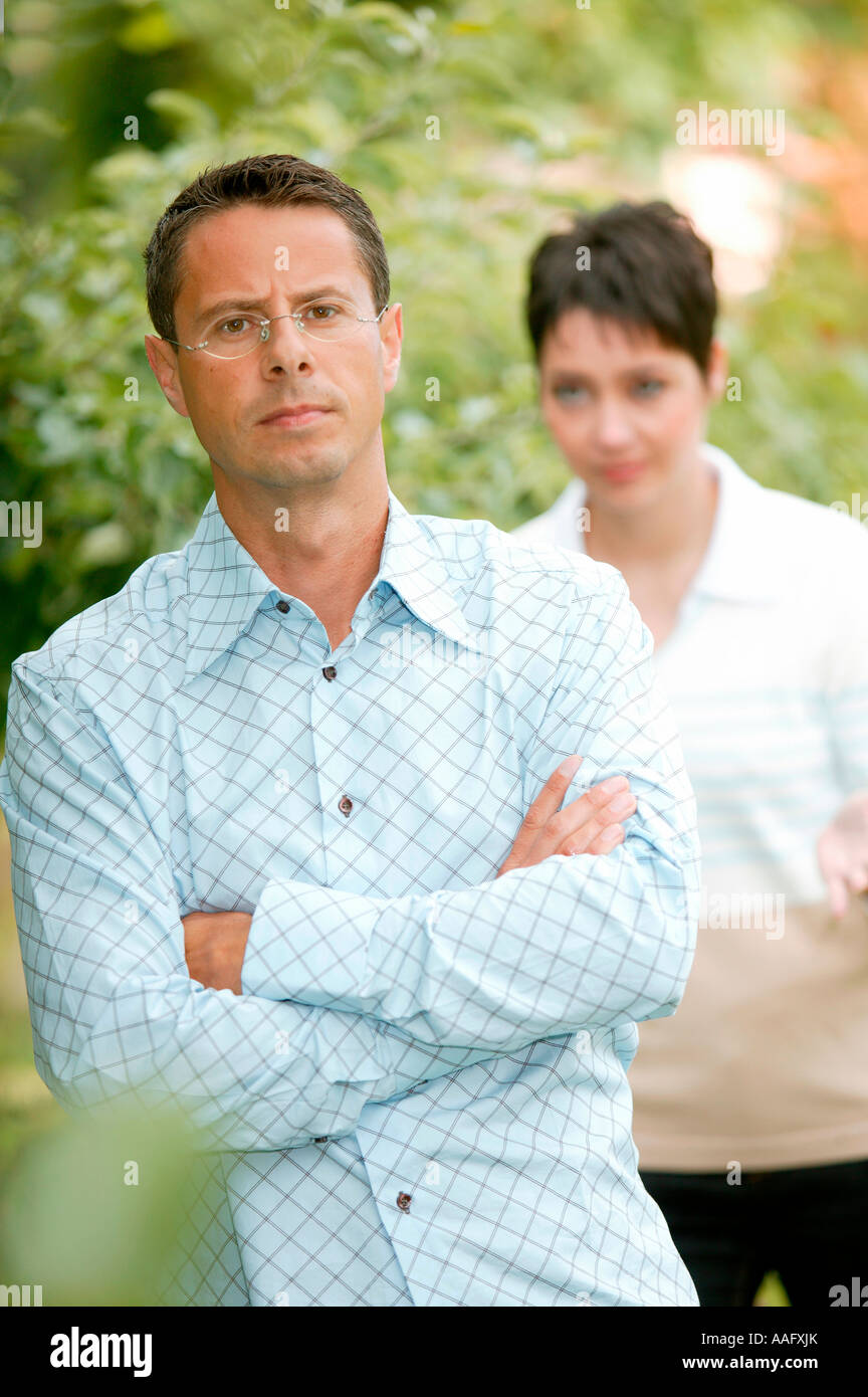 couple has conflicting Stock Photo - Alamy