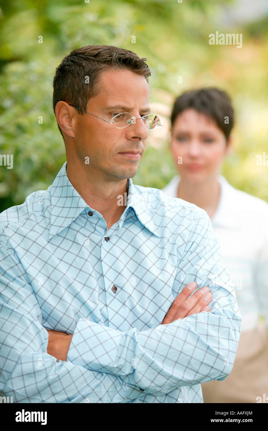 couple has conflicting Stock Photo - Alamy