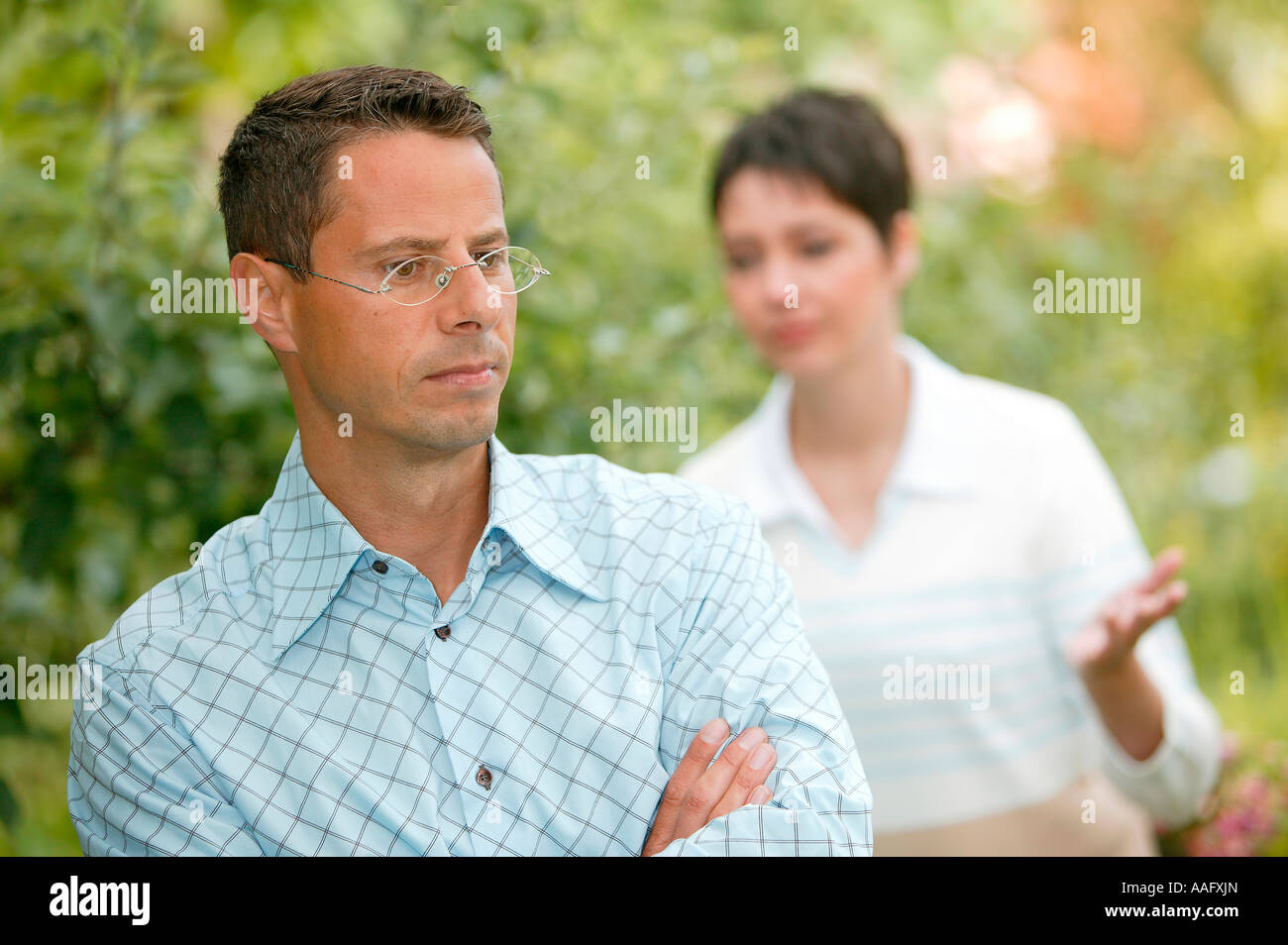 couple has conflicting Stock Photo - Alamy