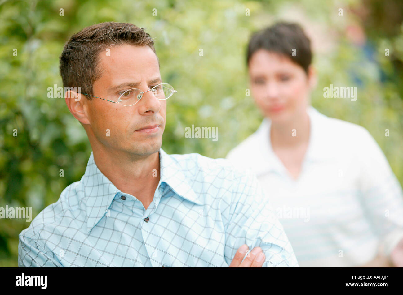couple has conflicting Stock Photo - Alamy