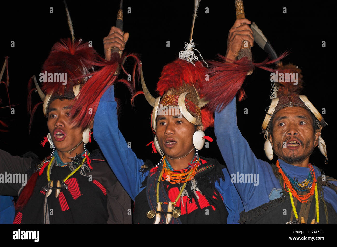 MYANMAR BURMA Sagaing Division Lahe village Naga New Year Festival Naga ...