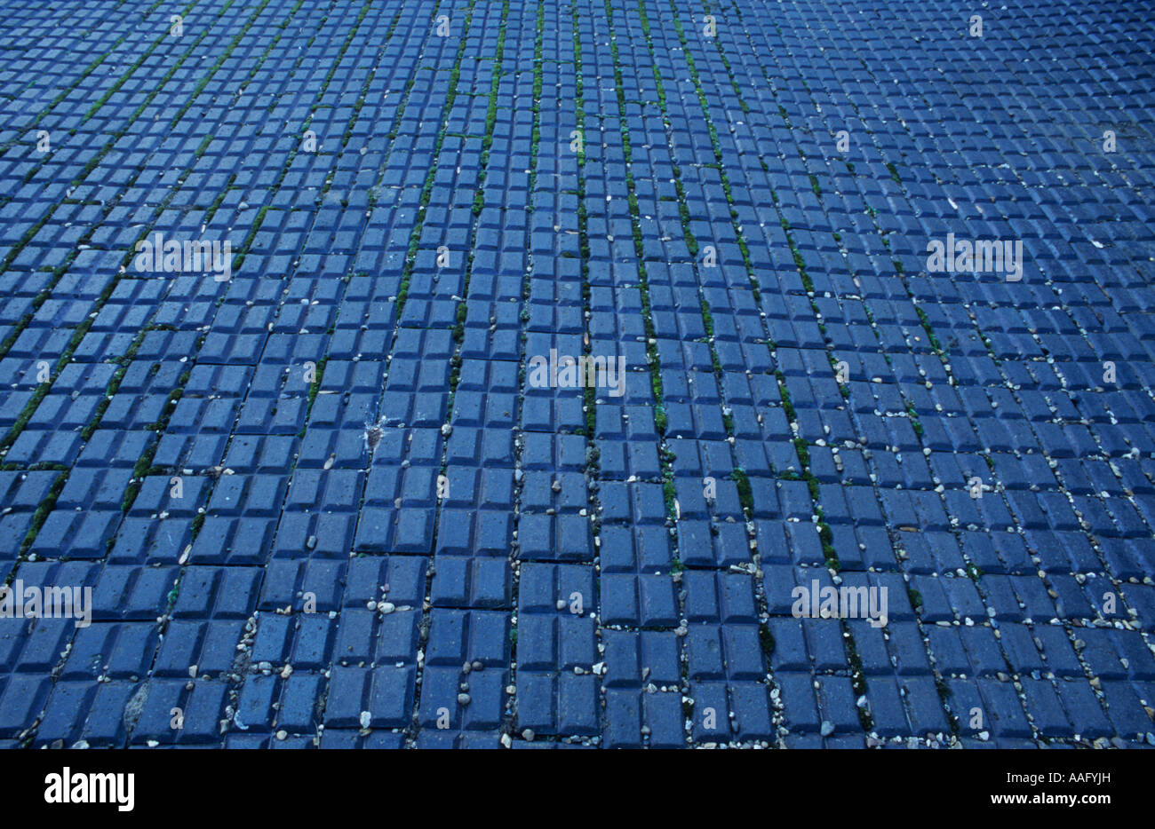 Brick Cobbled Yard Stock Photo - Alamy