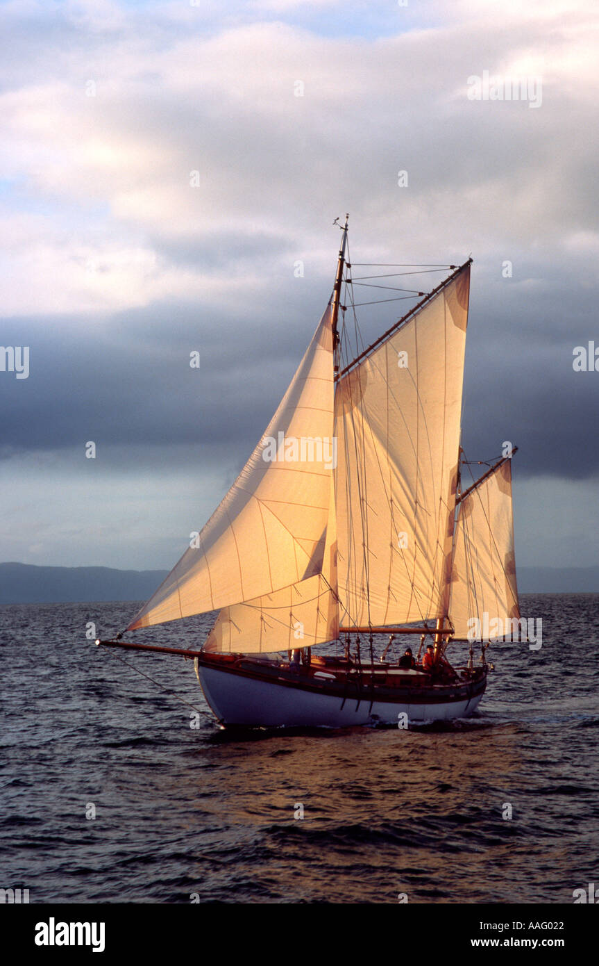 Old sailboat, on Trondheimsfjord Stock Photo - Alamy