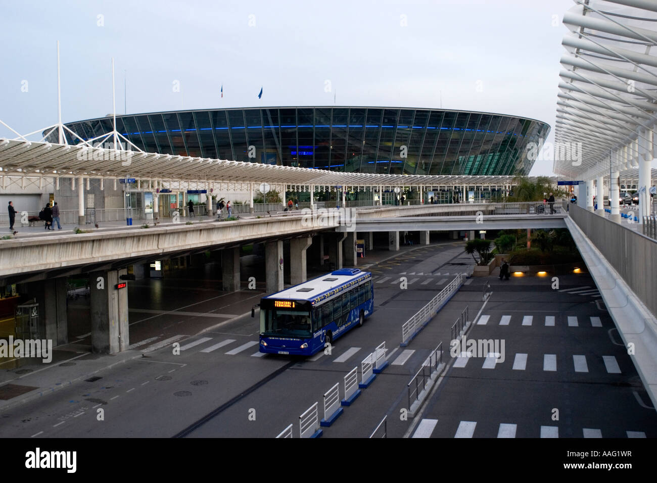 Terminal 2 building, Nice Airport Cote d'Azure, France. Architect: Paul ...