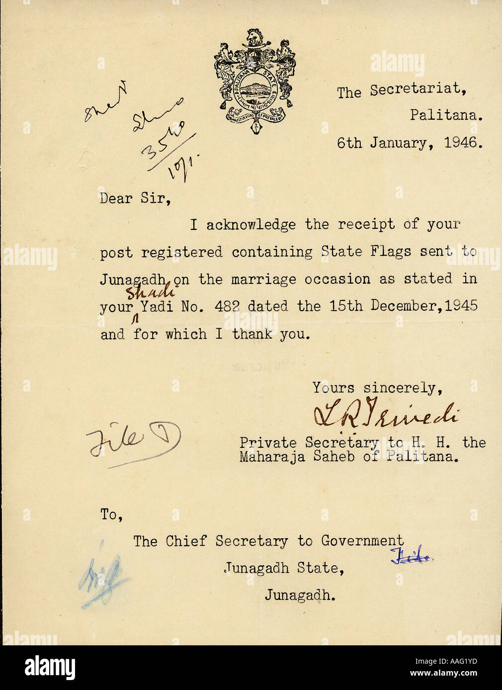 Royal letter hi-res stock photography and images - Alamy