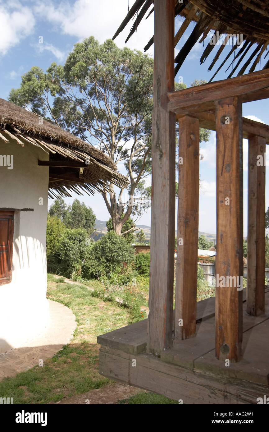 Emperor Menelik s old Palace in Entoto hills above Addis Ababa Ethiopia ...