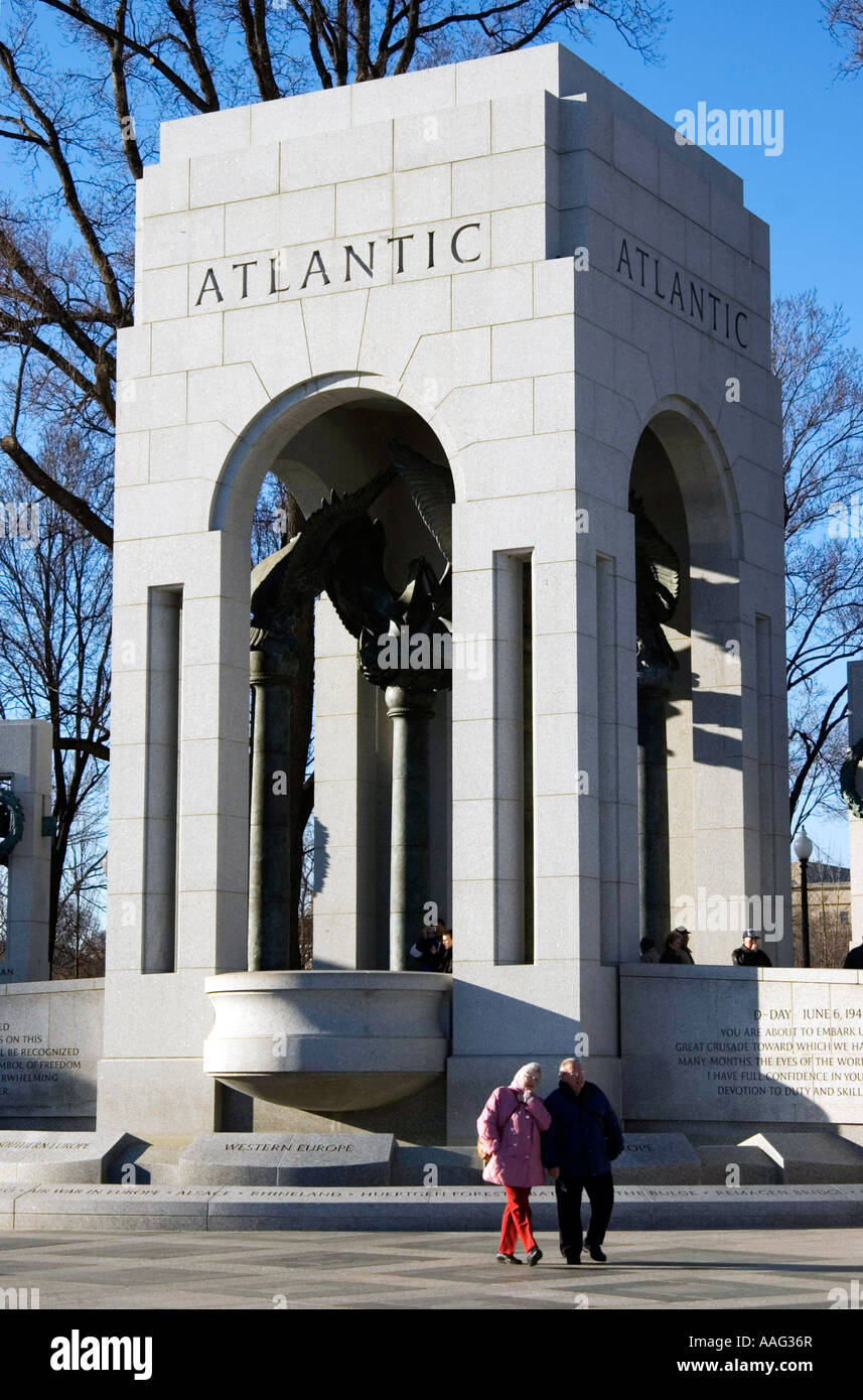 The Atlantic Pavilion at the World War II Memorial Washington DC Stock ...