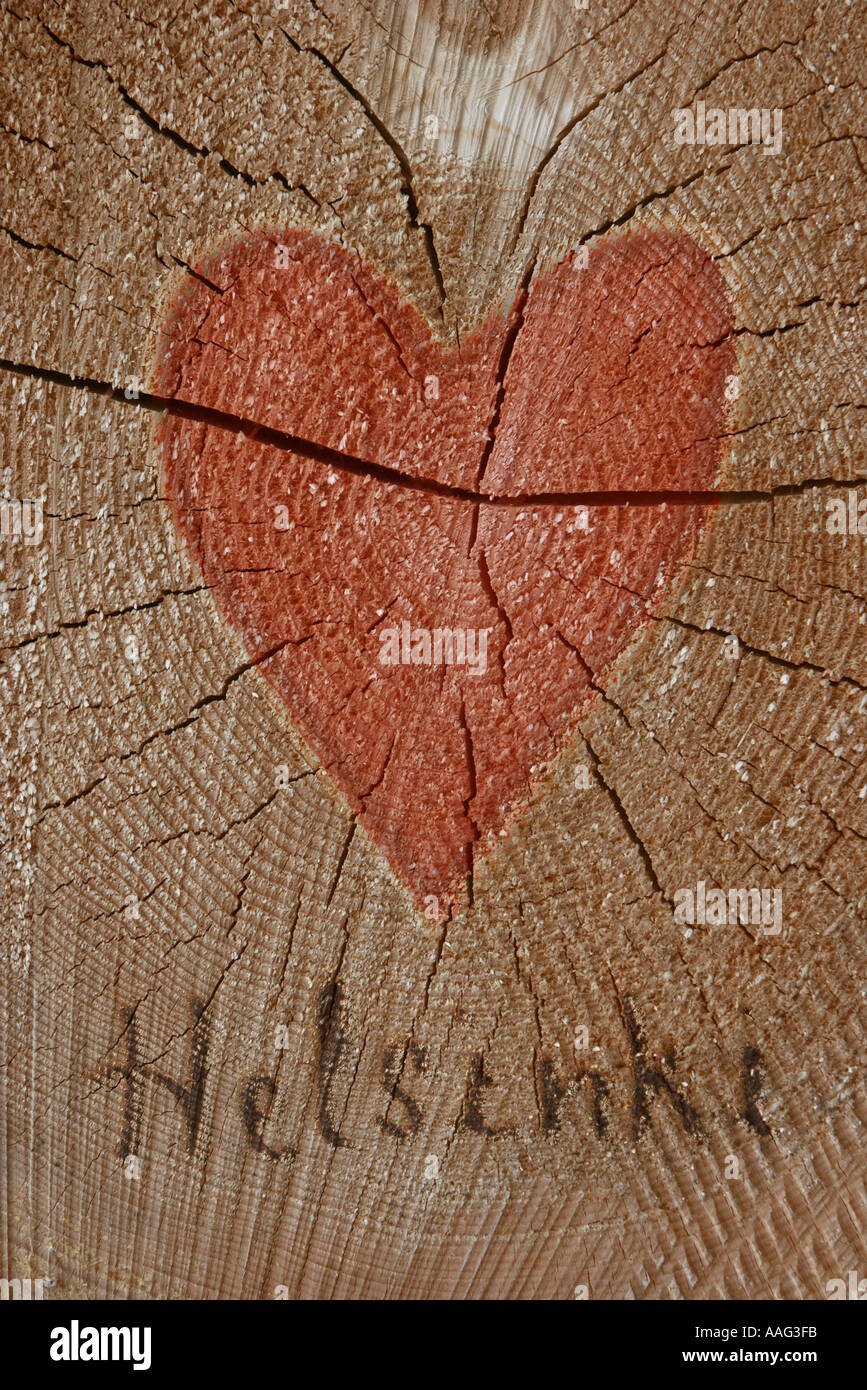 Heart carved into a tree Stock Photo - Alamy