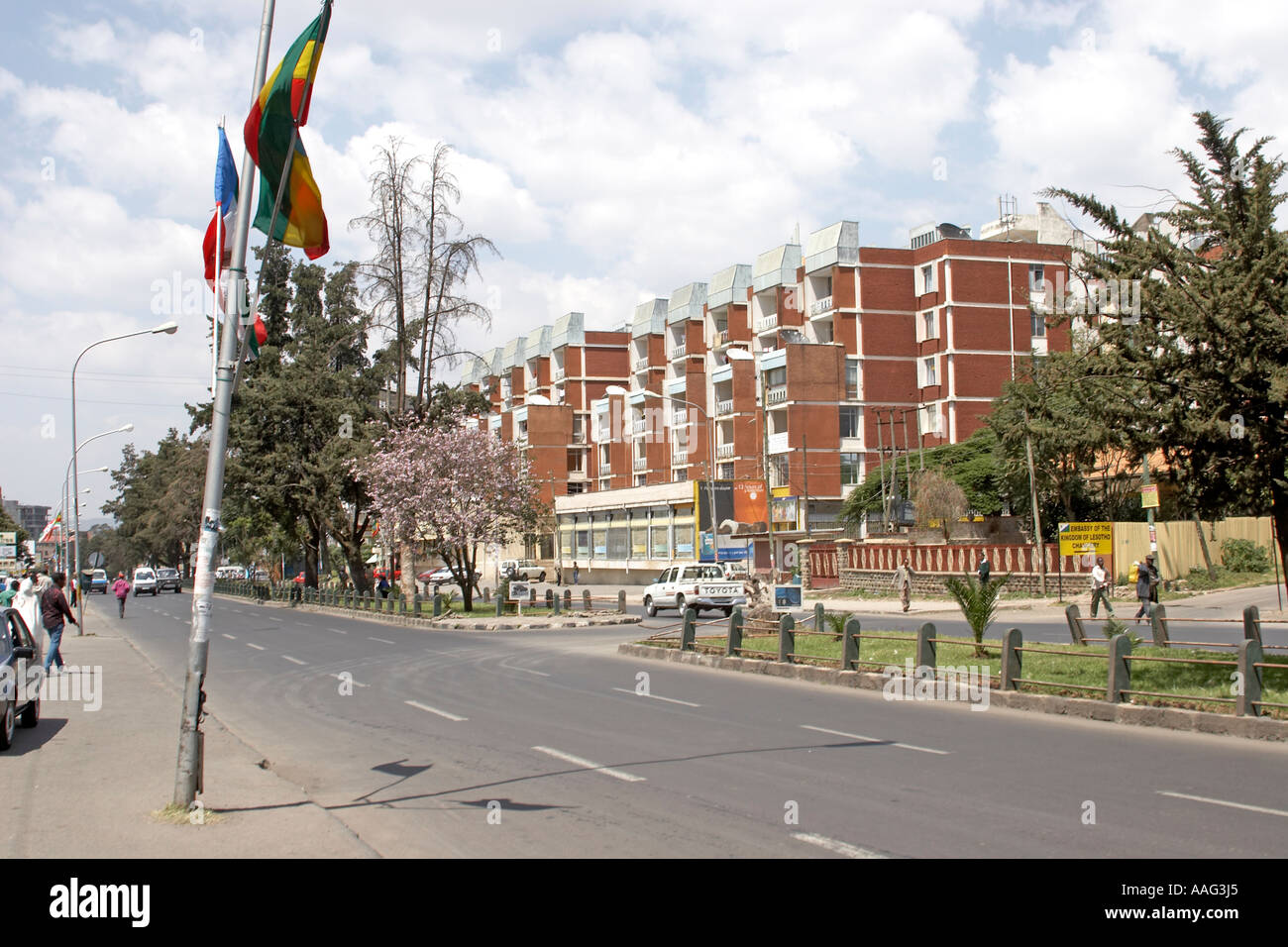 Modern buildings on Bole Road Addis Ababa Ethiopia Africa Stock Photo ...