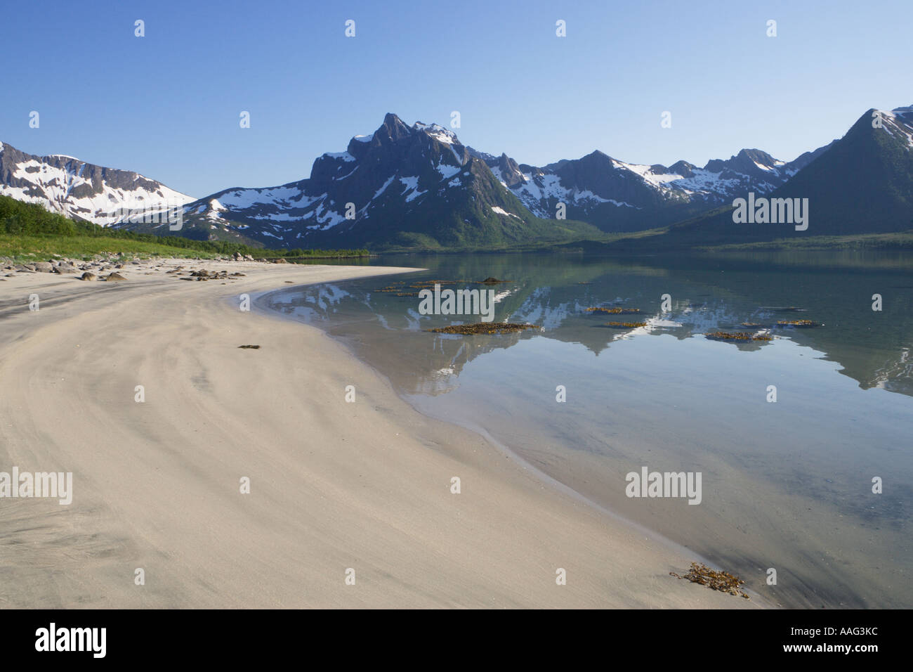 Beach sandy morfjord norway hi-res stock photography and images - Alamy