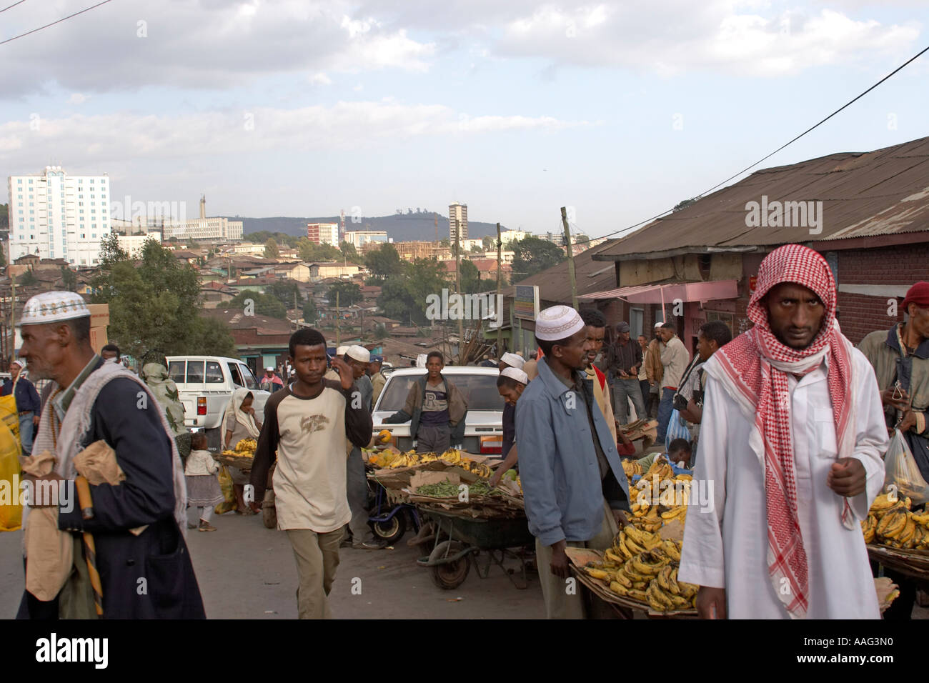 People in Adids Ketema Merkato largest open air market in Africa Addis ...