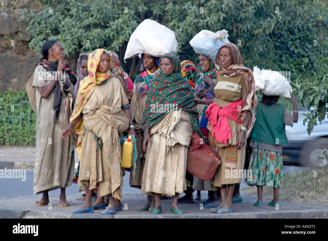 Poor country migrants to Addis Ababa Ethiopia Africa Stock Photo - Alamy