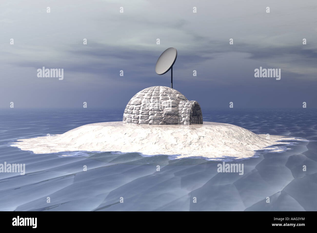 Igloo satellite dish hi-res stock photography and images - Alamy