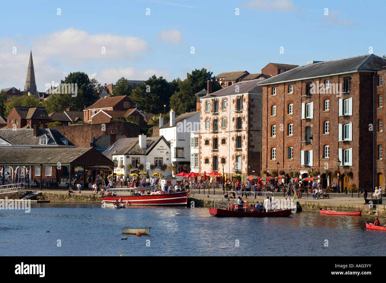 Exeter Quay Exeter Devon GB Stock Photo - Alamy