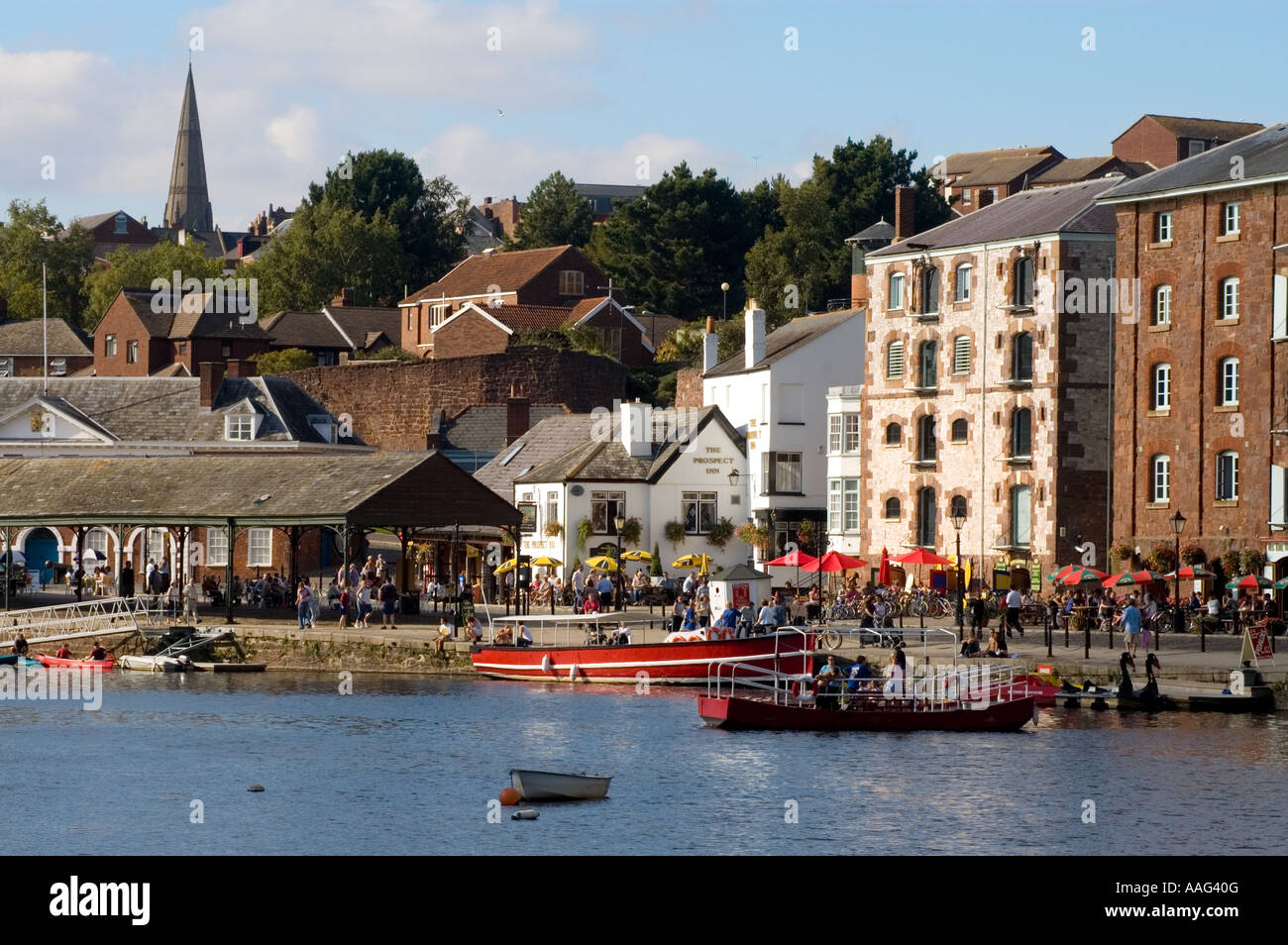 Exeter Quay Exeter Devon GB Stock Photo - Alamy