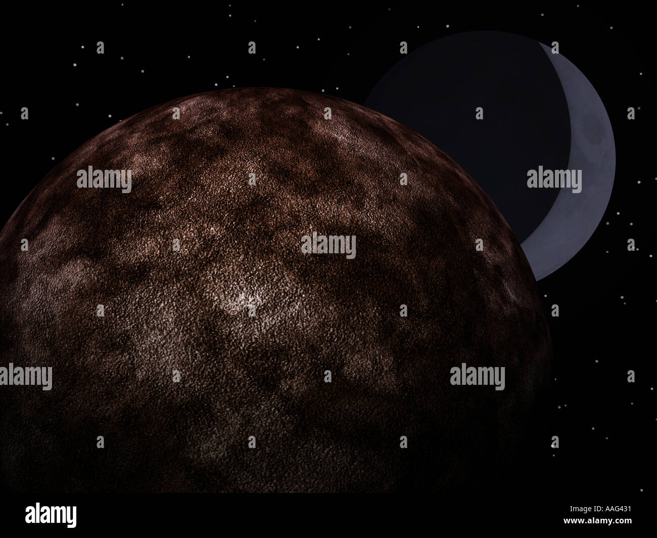 Surface moon 3d illustration hi-res stock photography and images - Alamy
