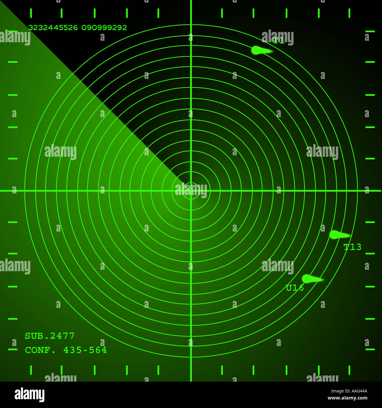 Illustration of radar screen Stock Photo - Alamy