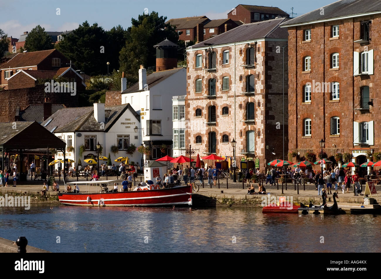 Exeter Quay Exeter Devon GB Stock Photo - Alamy
