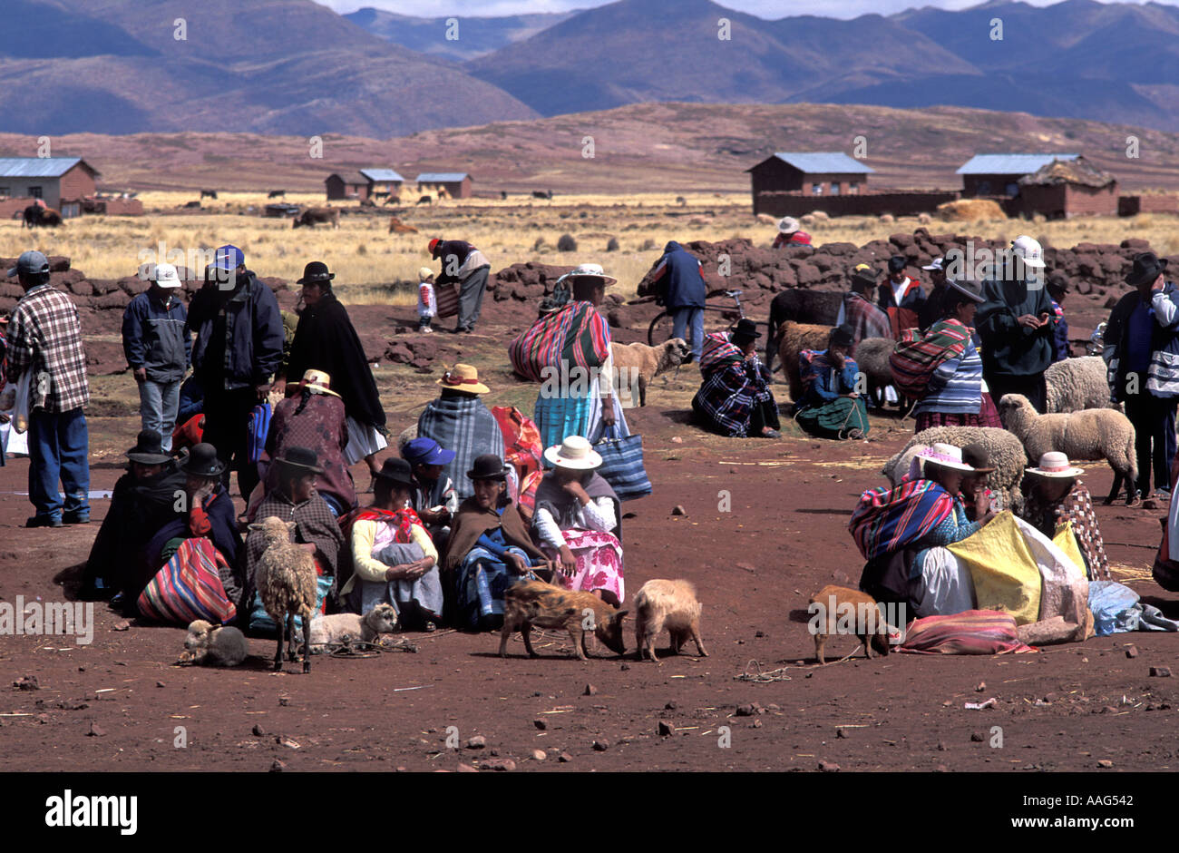Hats peru puno people hi-res stock photography and images - Alamy