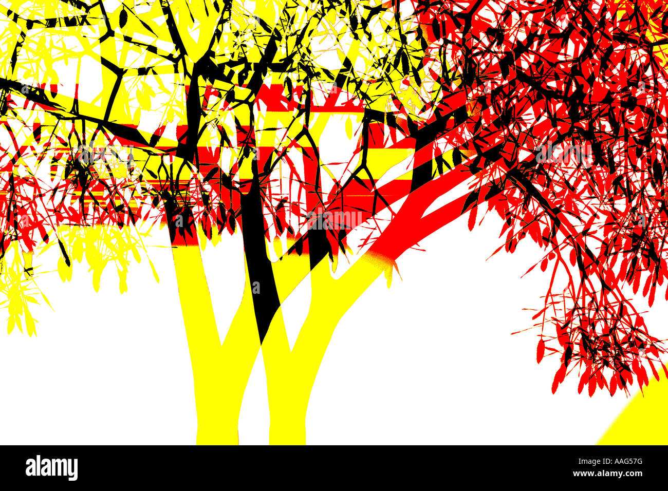 Stylized tree branches hi-res stock photography and images - Alamy