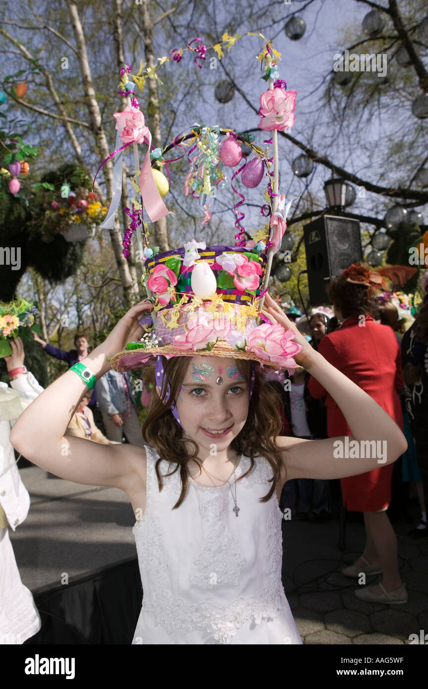 Contestant In The Easter Bonnet Contest At The Tavern On The Park In