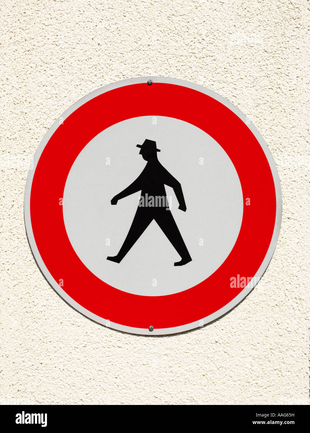 German pedestrian no walking sign, Germany, Europe - showing the iconic ...