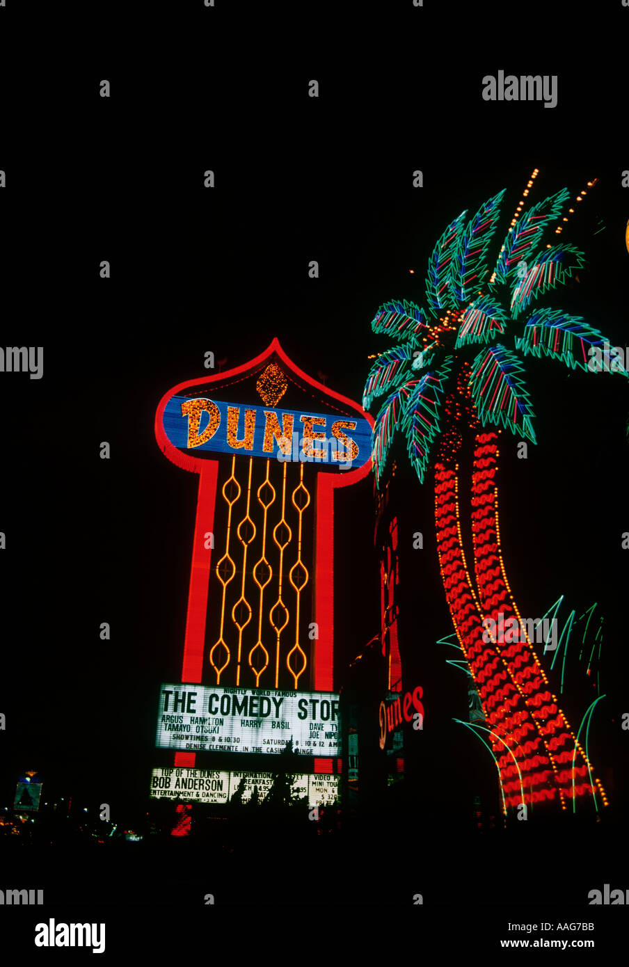 Dunes Sign in Old Las Vegas, Nevada USA Stock Photo - Alamy