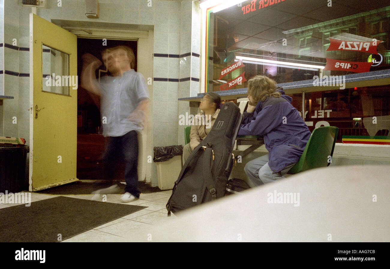 a man shouts in a take away resturant Stock Photo - Alamy