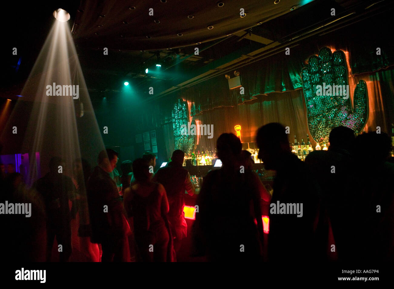 View of the first floor bar at Pacha Club in New York City USA April ...