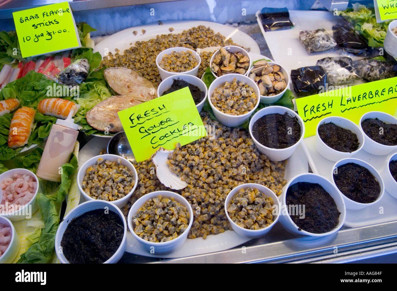 Cockles and laverbread hi-res stock photography and images - Alamy