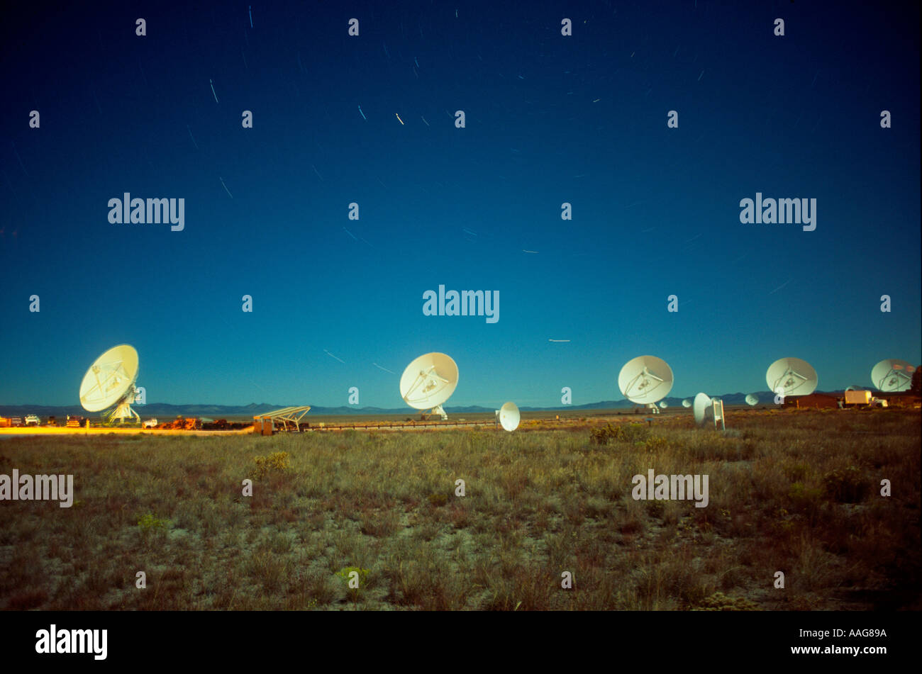 VLA at Night Stock Photo - Alamy