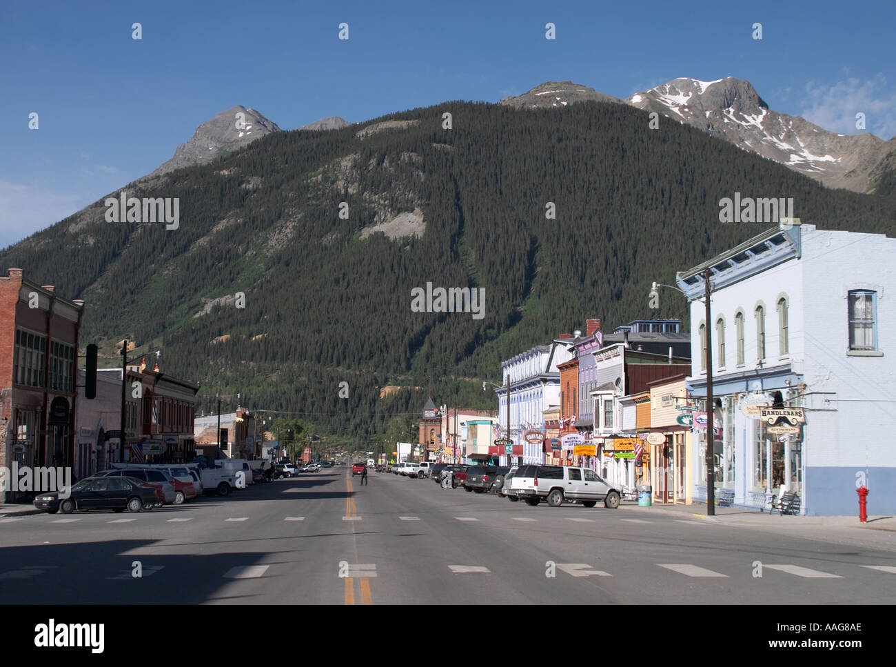 A view of downtown Silverton Colorado Stock Photo - Alamy