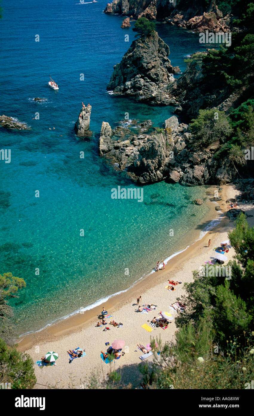 Platja del Golfet Calella de Palafrugell Costa Brava Catalonia Spain ...