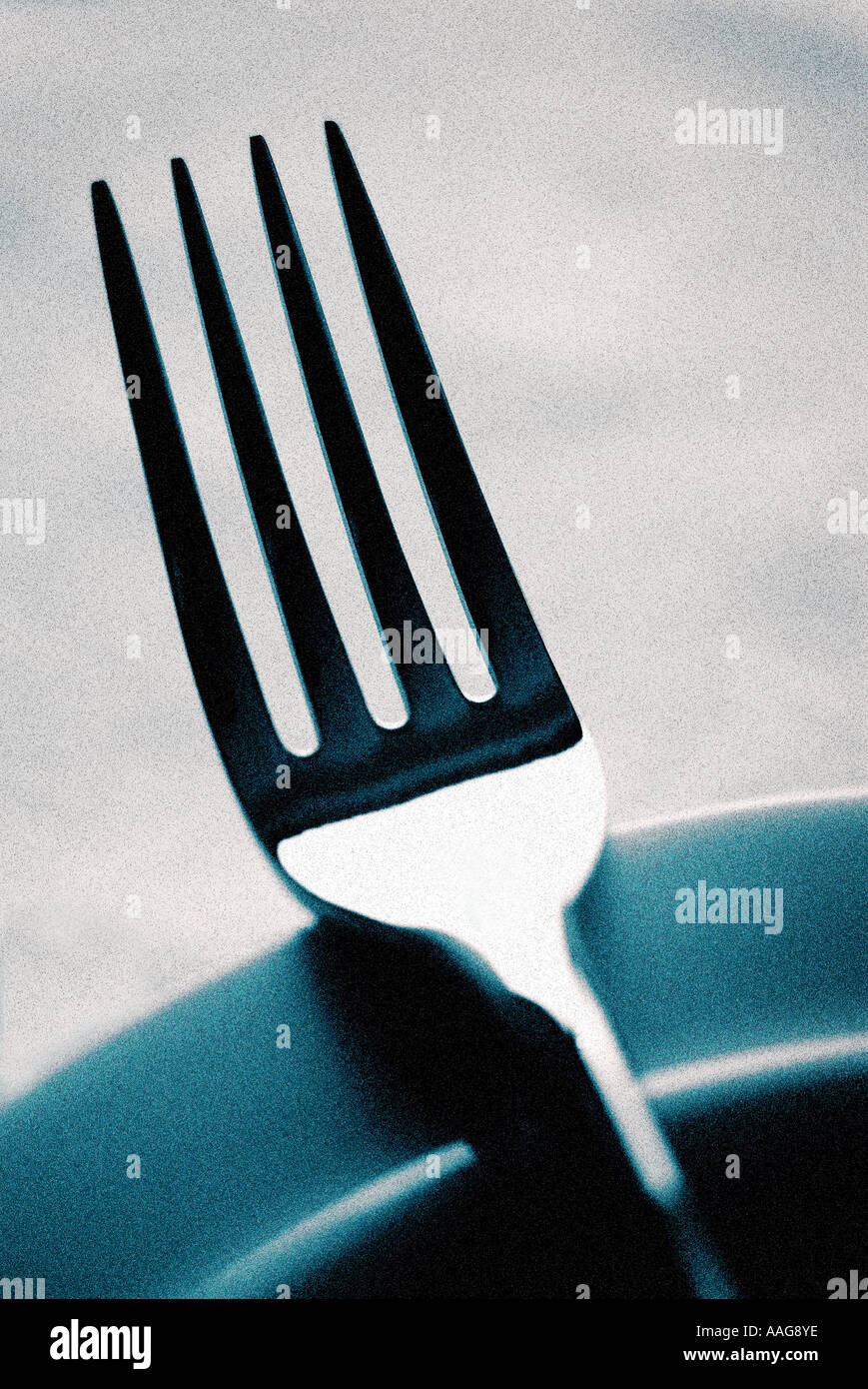 Silver plated knife fork on hi-res stock photography and images - Alamy
